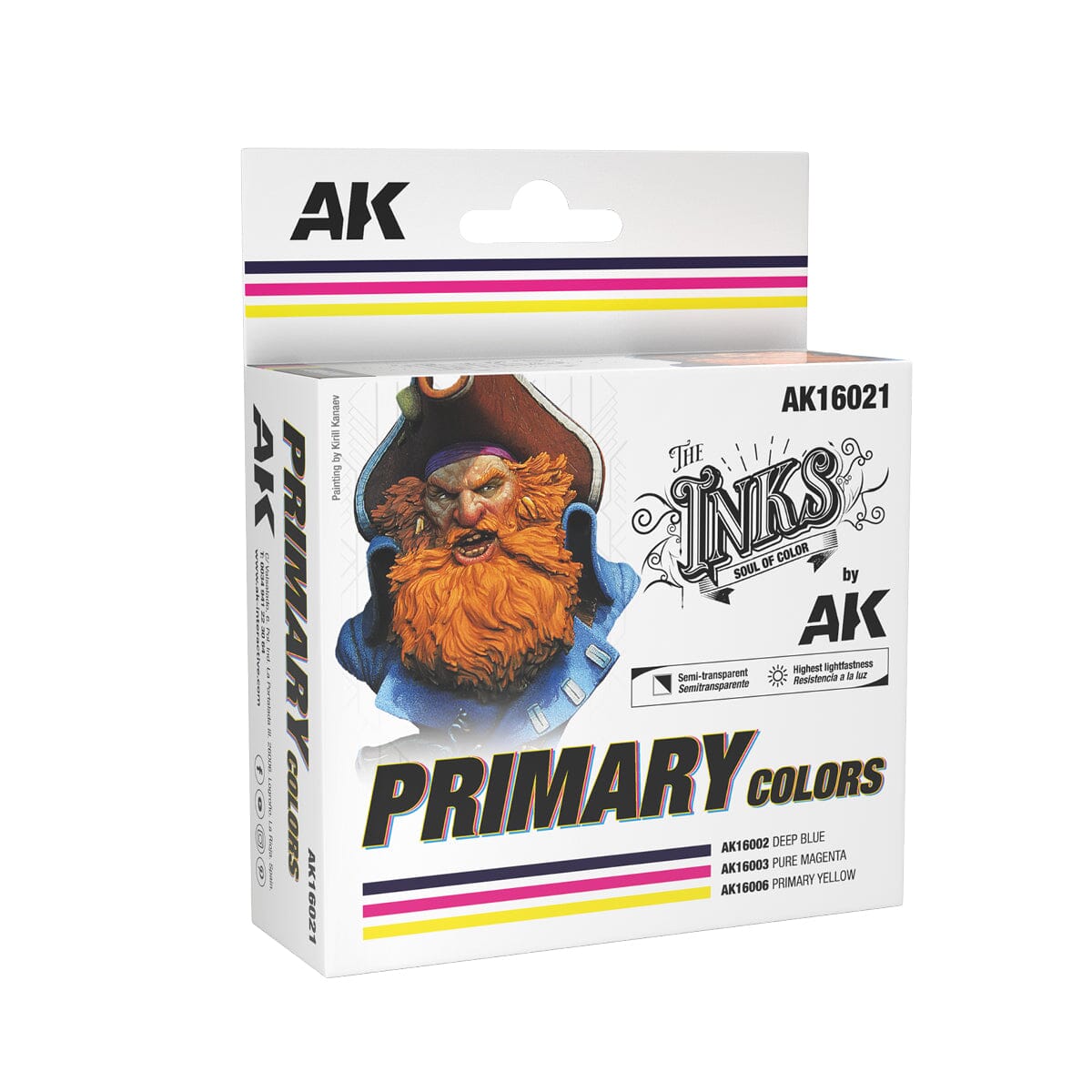HammerHouse | AK16021 PRIMARY COLORS INK SET by AK Interactive at $32. ...
