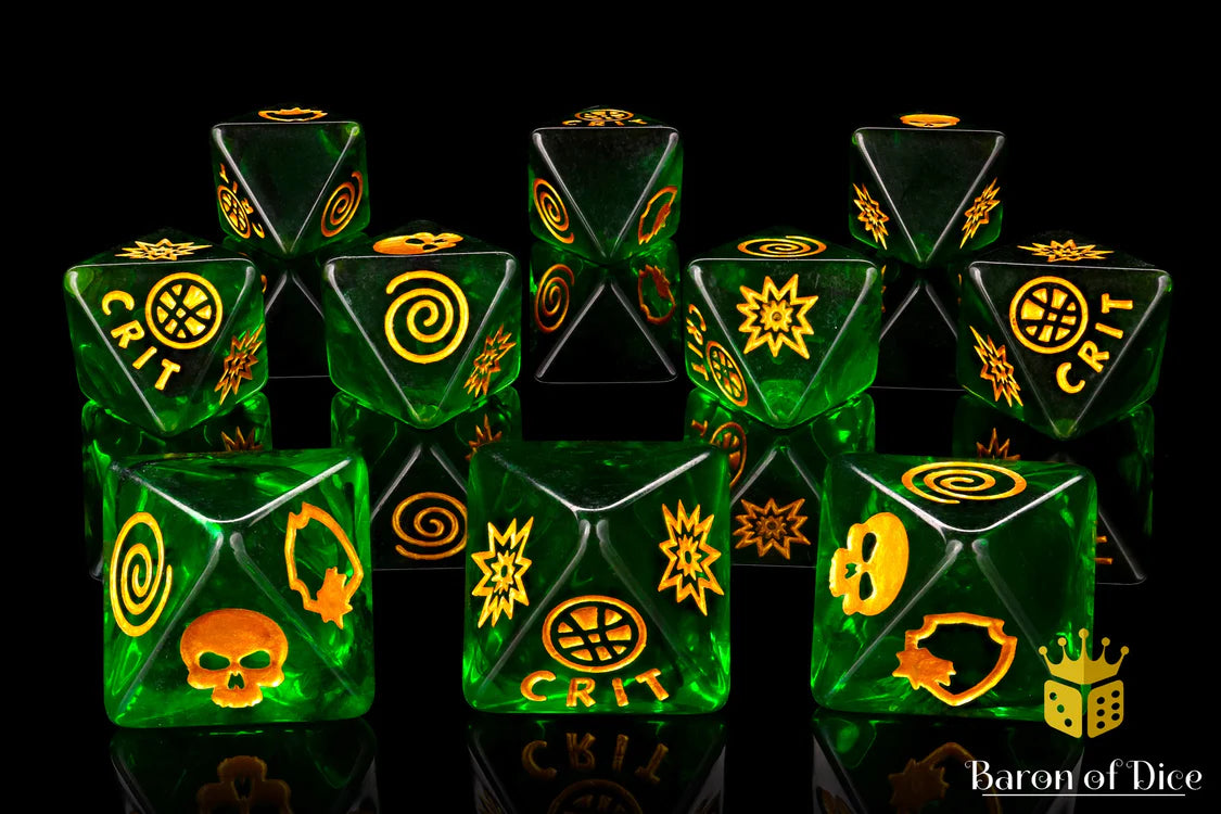 HammerHouse | Baron Of Dice: Superhero Collection, Outsiders D8 Dice ...
