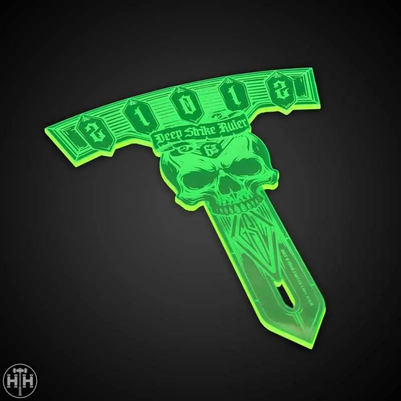 HammerHouse | GSW Deep Strike Ruler Template 6" - Fluor Green (Pack x1 ...