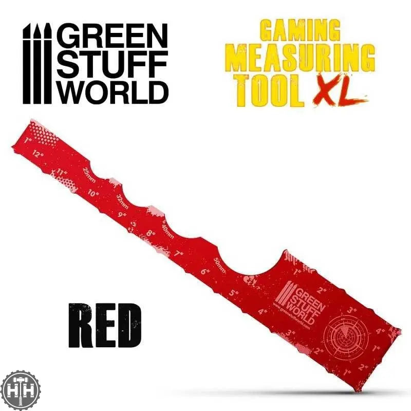 HammerHouse | GSW Gaming Measuring Tool - RED (thickness 3mm) 12 inches ...