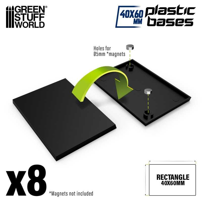 HammerHouse | GSW Plastic Rectangular Base 40x60mm (Pack x 8) OLD WORLD ...