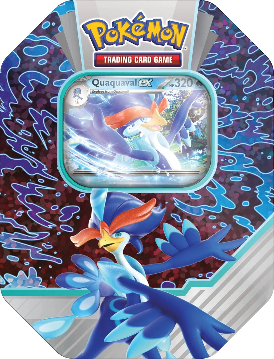 HammerHouse | Pokemon TCG: Paldea Partners Quaquaval Ex Tin 210-85297-Q ...