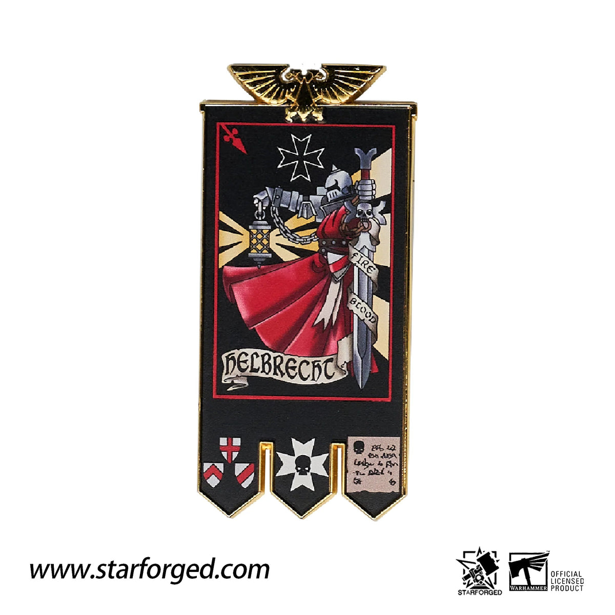 HammerHouse | Starforged: Chapter Banner - Black Templars Refrigerator ...