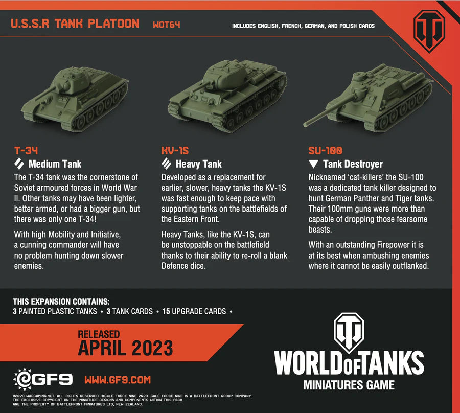 HammerHouse | World of Tanks: U.S.S.R. Tank Platoon (T-34, KV-1s, SU-100) by GaleForce Nine at ...