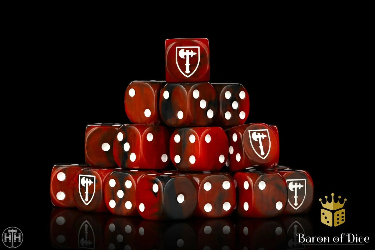 HammerHouse | Baron Of Dice: 16mm D6, Axe Of Chivalry Dice 25pcs by ...