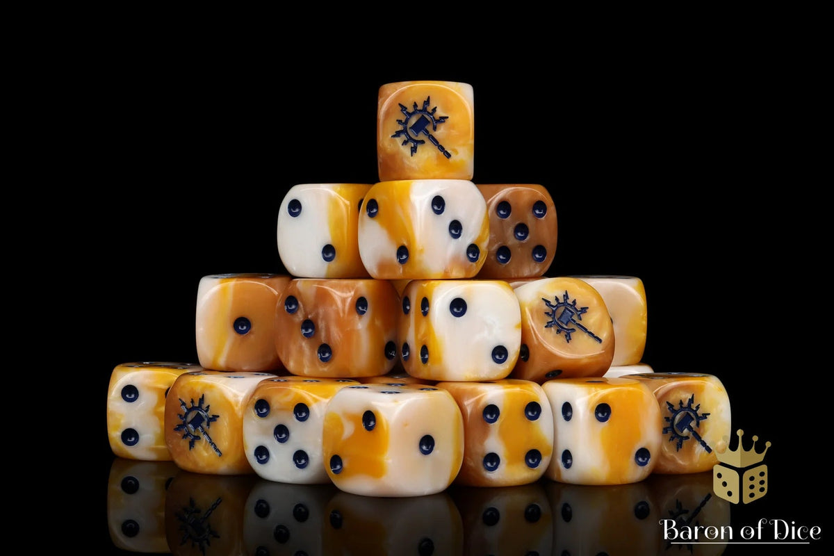 HammerHouse | Baron Of Dice: 16mm D6, Lightning Hammer Dice 25pcs by ...