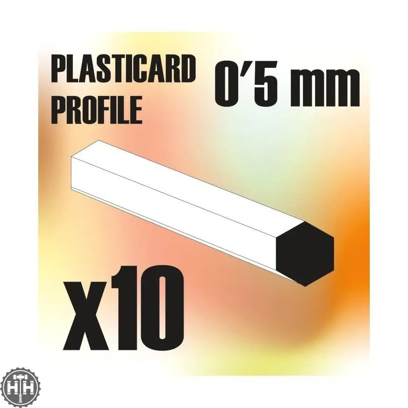 HammerHouse | GSW ABS Plasticard - Profile Hexagonal ROD 0'5mm by Green ...