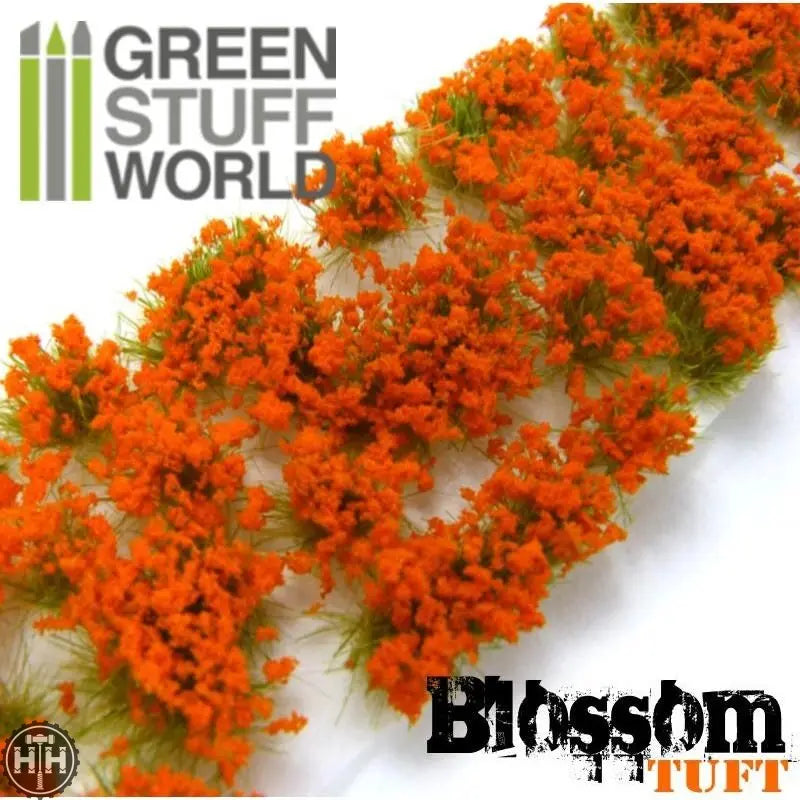HammerHouse | GSW Blossom TUFTS - 6mm self-adhesive - ORANGE Flowers by ...
