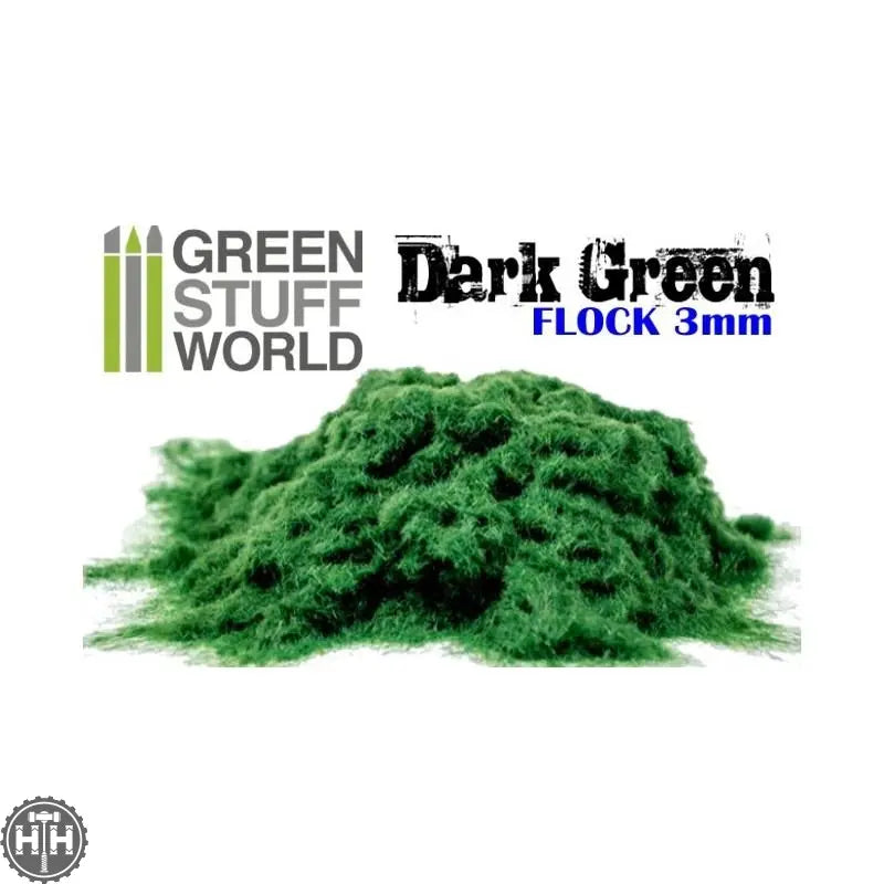 HammerHouse | GSW Static Grass Flock 3 mm - Dark Green - 180 ml by ...