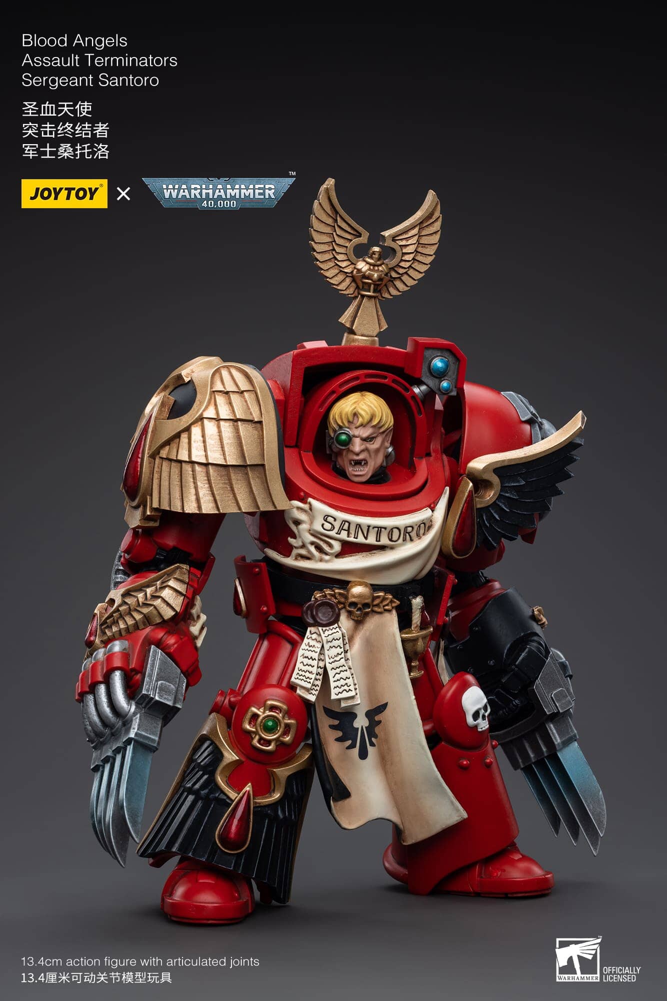 HammerHouse | JoyToy Blood Angels Assault Terminators Sergeant Santoro ...