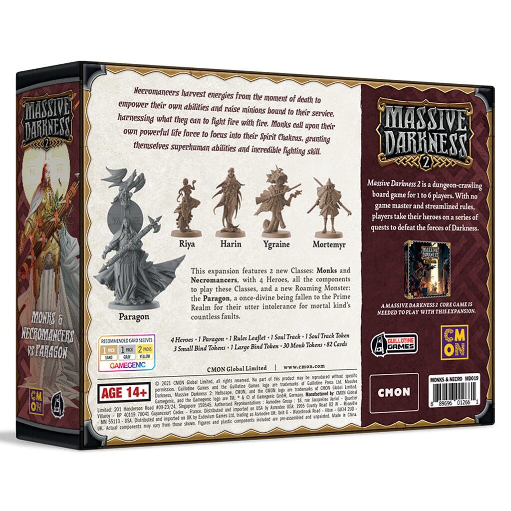 HammerHouse | Massive Darkness 2: Monk & Necromancer vs the Paragon by CMON at $51.00 SGD SGD