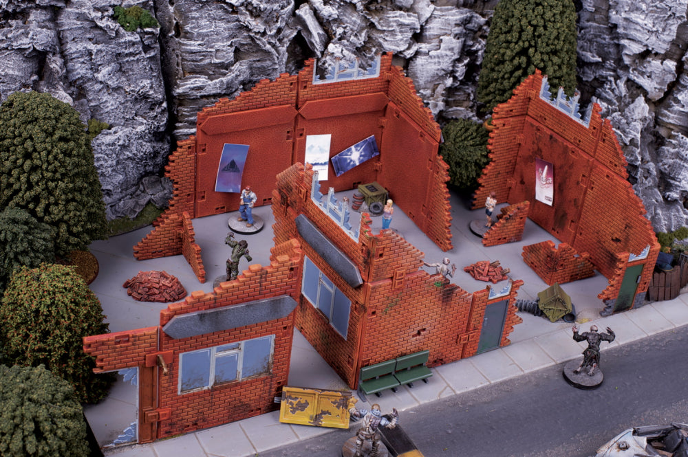 HammerHouse | Terrain Crate Destroyed Building by Mantic Games at $47. ...